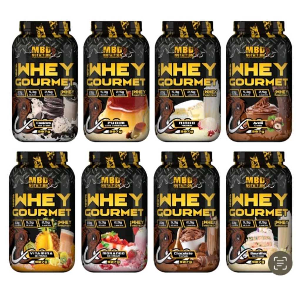 Whey Proteín Gourmet MBD Nutrition 907gr (Original) | Shopee Brasil