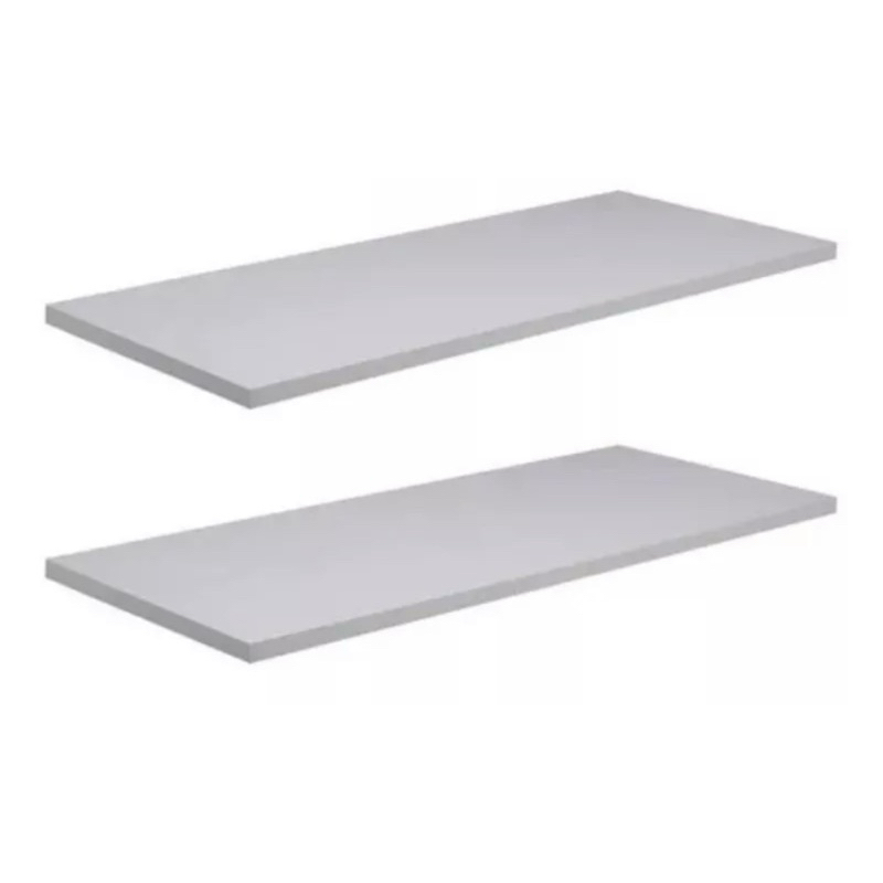 kit 2 Prateleiras 75x15 na cor branca fosco 100%MDF 15 mm de espessura ...