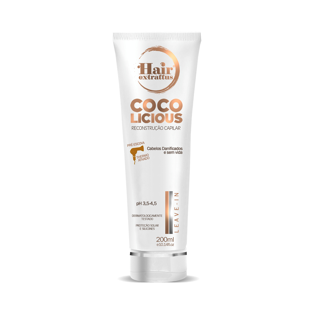 LEAVE-IN COCO LICIOUS 200 GR HAIR EXTRATTUS | Shopee Brasil