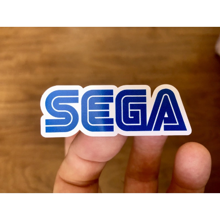 Adesivo Logo Sega Original Sticker Game - 1 unidade - Escorrega o Preço