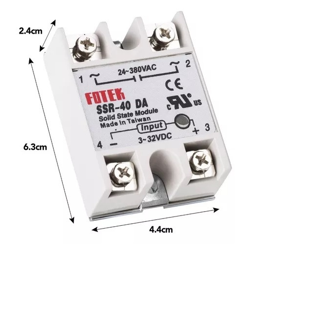 Rele De Estado Solido Ssr-40da 40a 380v 3-32v [ Código 748 ] | Shopee Brasil