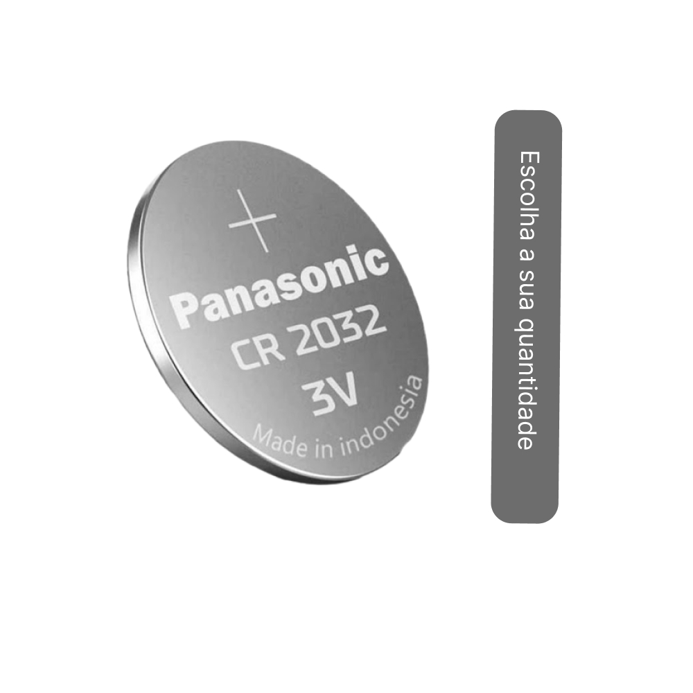Pilha Bateria Panasonic 2032 3 Volts Moeda Pilhas Botão Redonda Bateria ...
