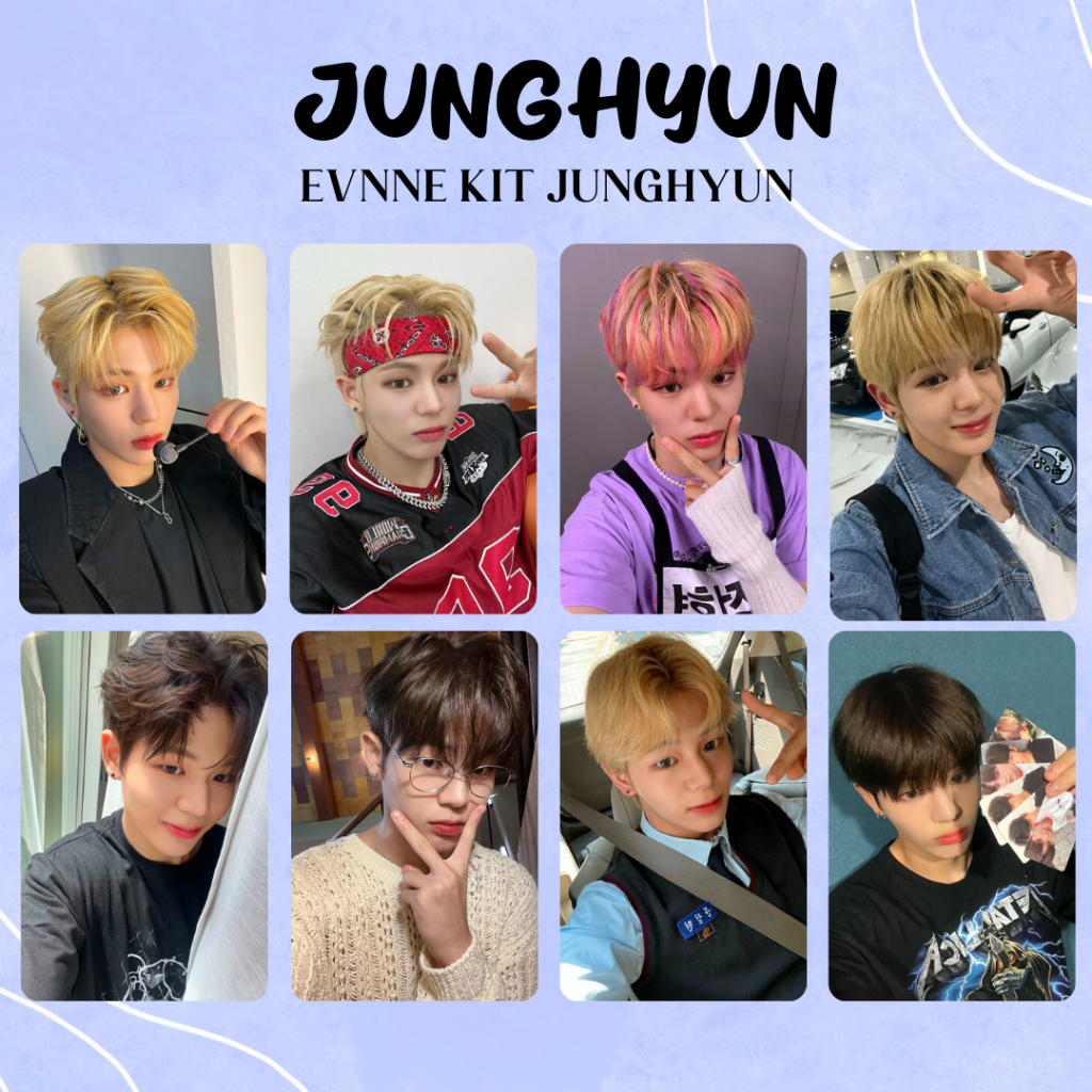 Photocards Junghyun evnee fanmade frente e verso | Shopee Brasil