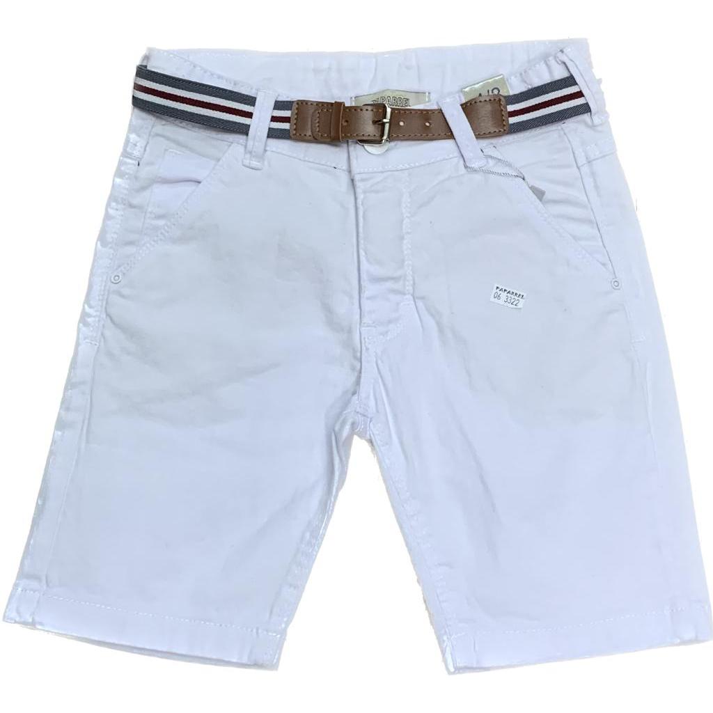 BERMUDA BRANCA INFANTIL JUVENIL MASCULINA COM REGULAGEM INTERNA ...