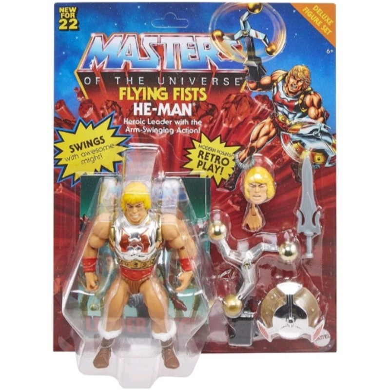 He-man 15 Cm Boneco Deluxe Masters Punho Boleador Mattel | Shopee Brasil