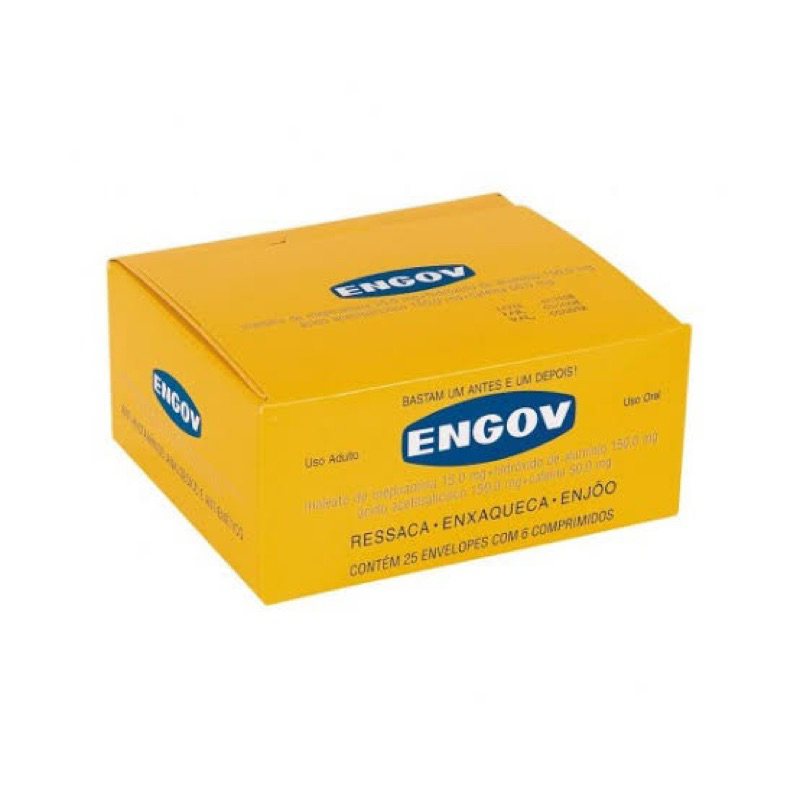 Kit Ressaca Engov com 150 Comprimidos Original | Shopee Brasil