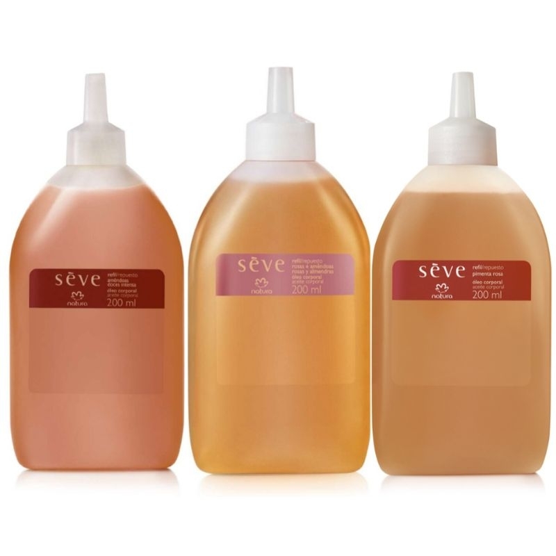 Natura Óleo Corporal seve Refil Amêndoas Doces Intensa, Pimenta Rosa e ...