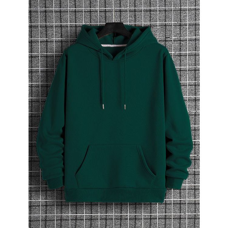 Moletom Liso com Capuz e Bolso | Shopee Brasil