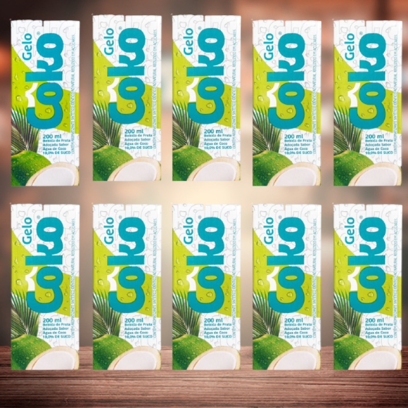 Água de Coco Coko Diversos Sabores 200ml caixa com 27 unidades | Shopee ...