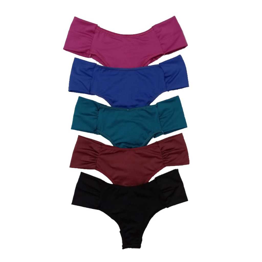 Kit 3 Calcinha Fio duplo Lateral Larga | Shopee Brasil