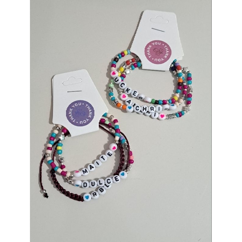 Conjunto de pulseiras com nome dos integrantes RBD | Shopee Brasil