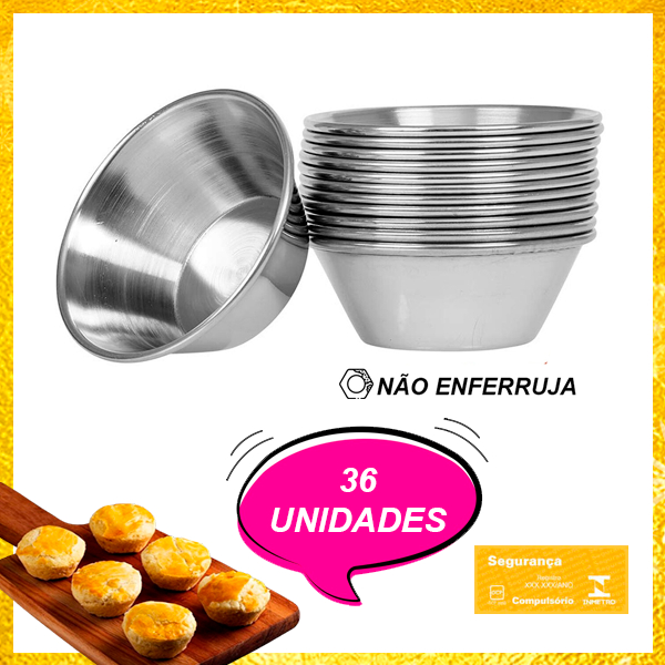 KIT - 36 Formas Para Empada todos tamanhos Forminha Mini Empada Salgado ...