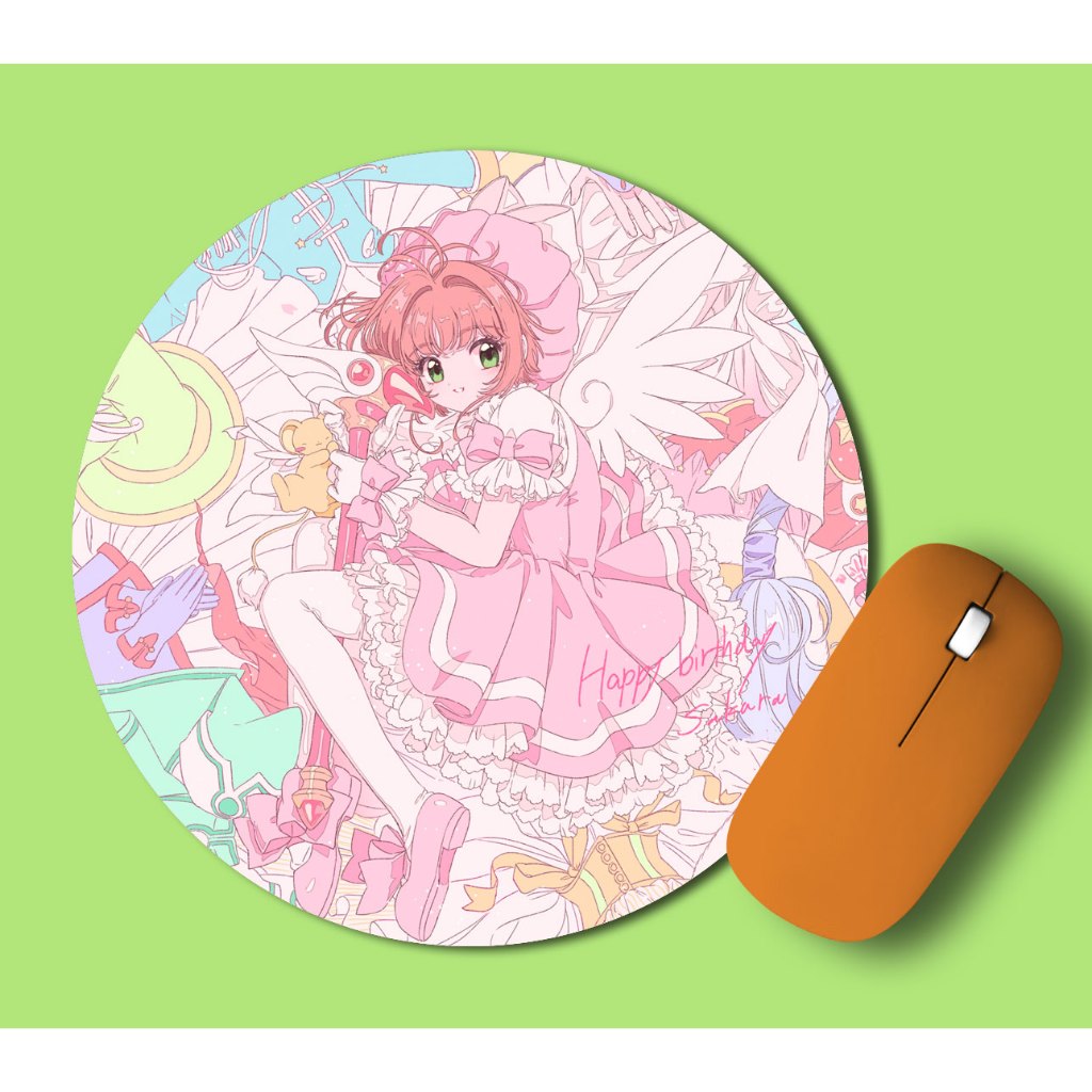 Mouse Pad Redondo Sakura Card Captor | Shopee Brasil
