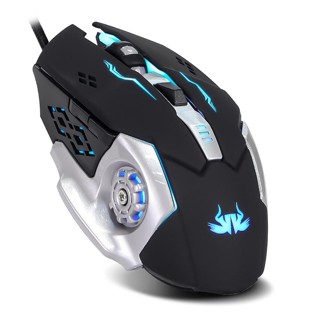Mouse Gamer Profissional 4800dpi 6 Botões com Fio Usb Sensor Laser ...