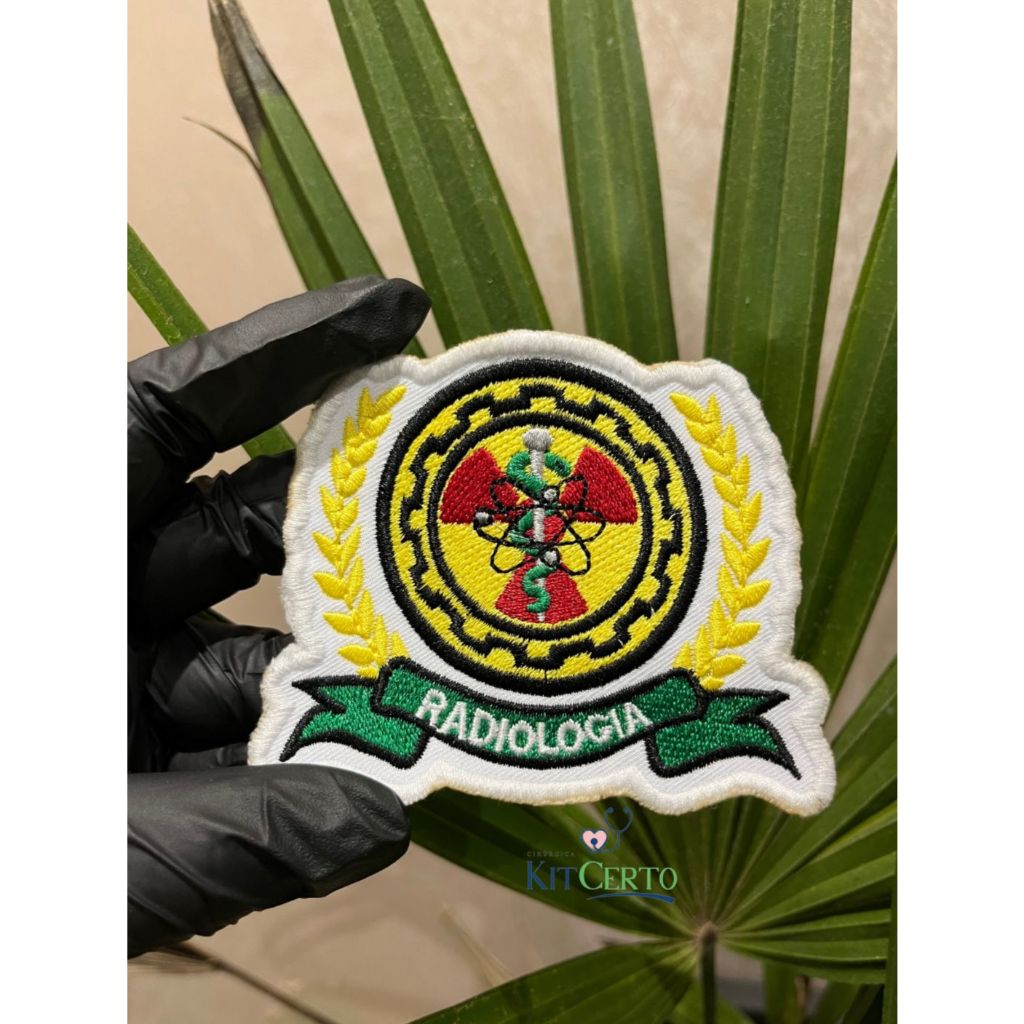 Patch Bordado Radiologia Pronto Para Aplicar No Jaleco Termocolante ...