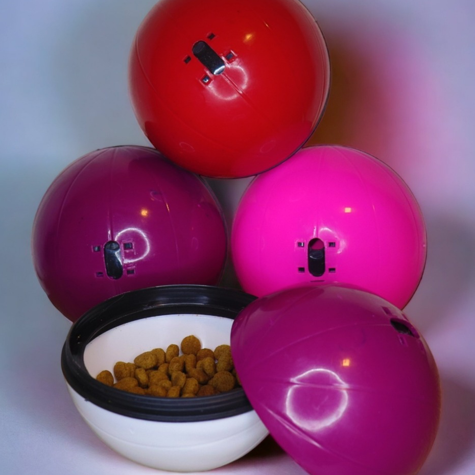 Brinquedo Interativo Bola Para Cachorro PetBall Porta Petisco Comedouro Lento Animal de ...