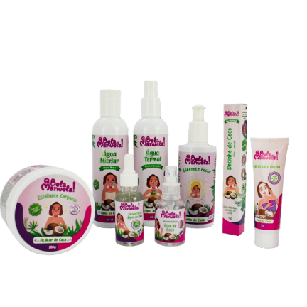 Kit Facial 8 itens Linha Coco | Shopee Brasil