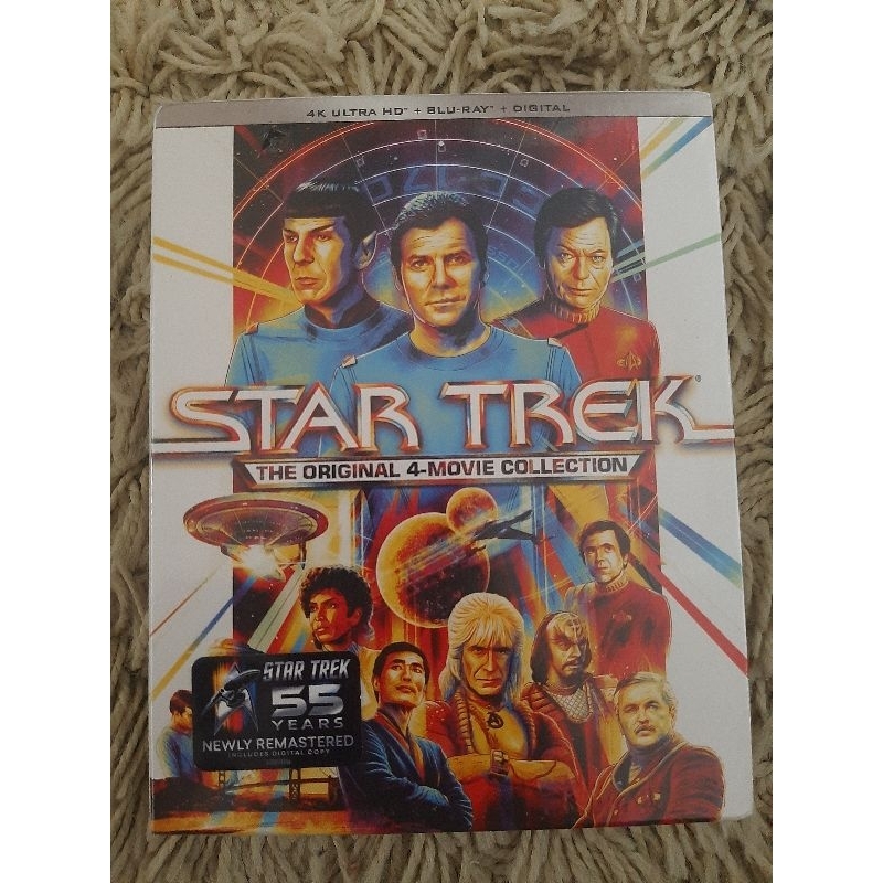Box Blu ray Ultra HD 4K + Blu ray Star Trek Os 4 Filmes Originais, 8 ...