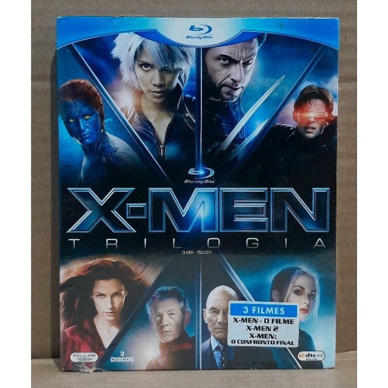 Blu-ray X-Men Trilogia - X-men O Filme + X-men 2 + X-men O Confronto Final - 3 Discos C/ Luva ...