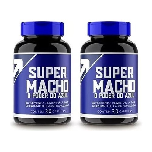 Super Macho Suplemento alimentar afrodisiaco Kit com 2 potes 60 ...