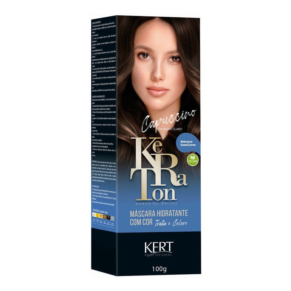 Tintura Kert Cosméticos Keraton Baño de brillo Máscara hidratante com ...