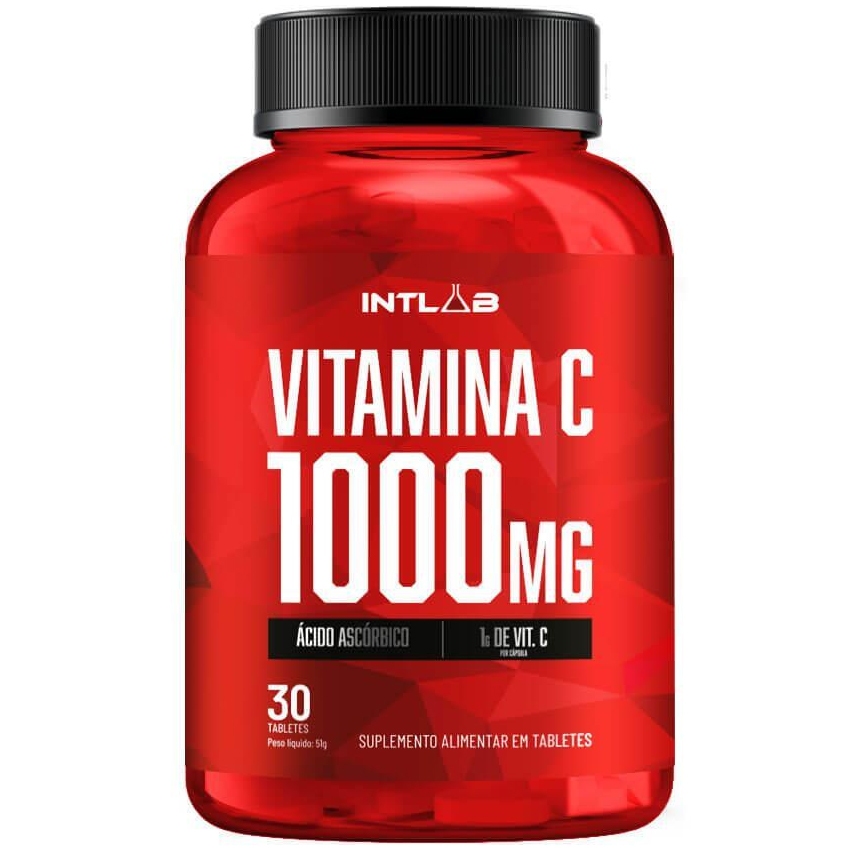 Vitamina C 1000mg - 30 Cápsulas - Intlab | Shopee Brasil