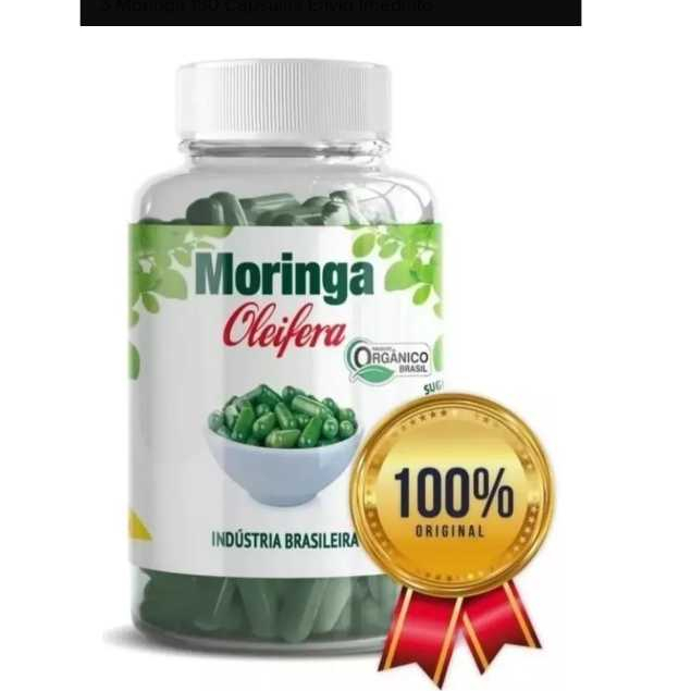 Moringa Oleifera 180 cápsulas 3 potes- Acácia Branca envio para todo ...