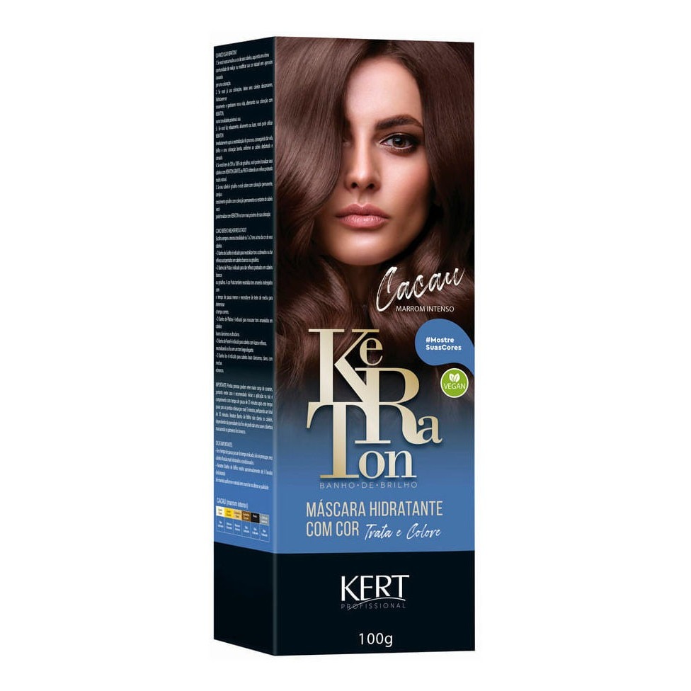 Tintura Kert Cosméticos Keraton Baño de brillo Máscara hidratante com ...
