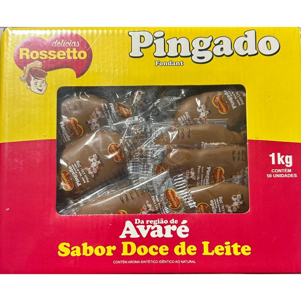 PINGADO SABOR DOCE DE LEITE ROSSETTO DP 1KG | Shopee Brasil