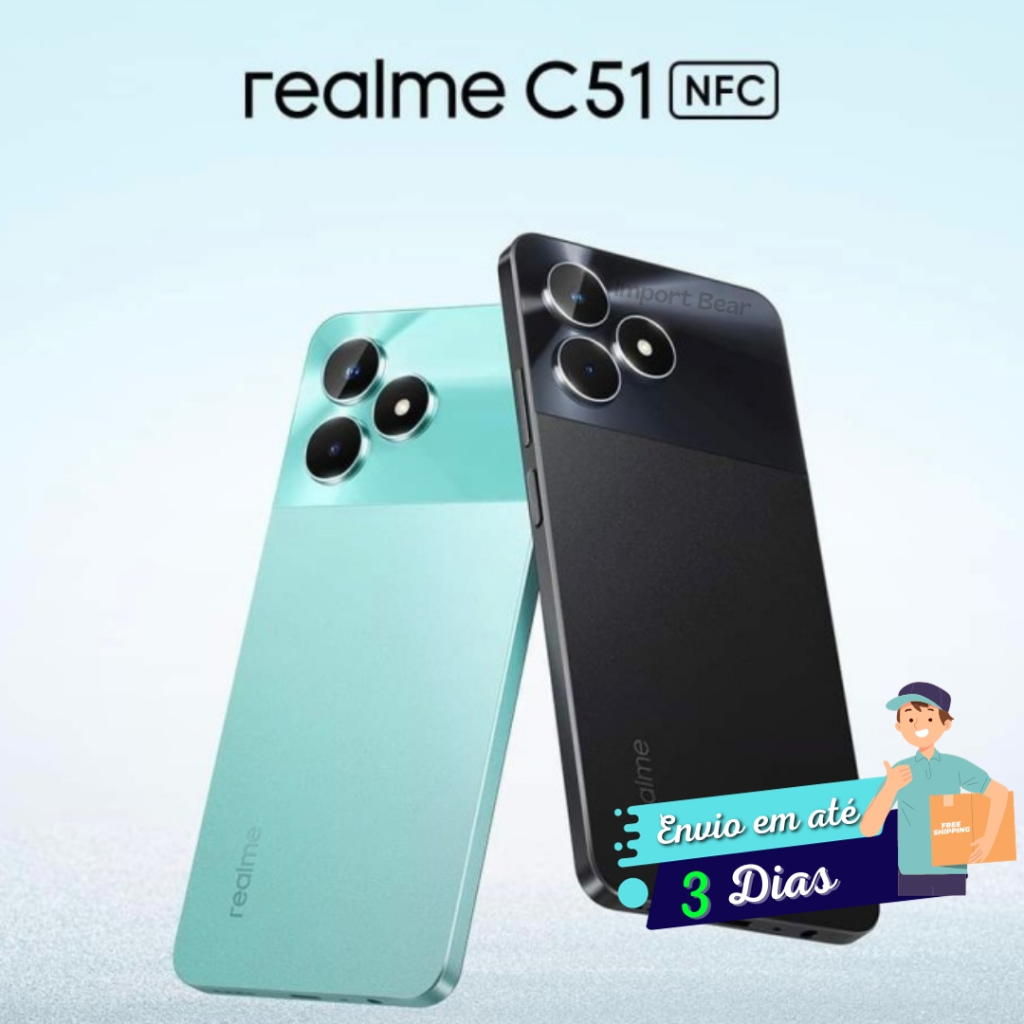 Realme C51 Dual Sim 128GB/4GB | Shopee Brasil