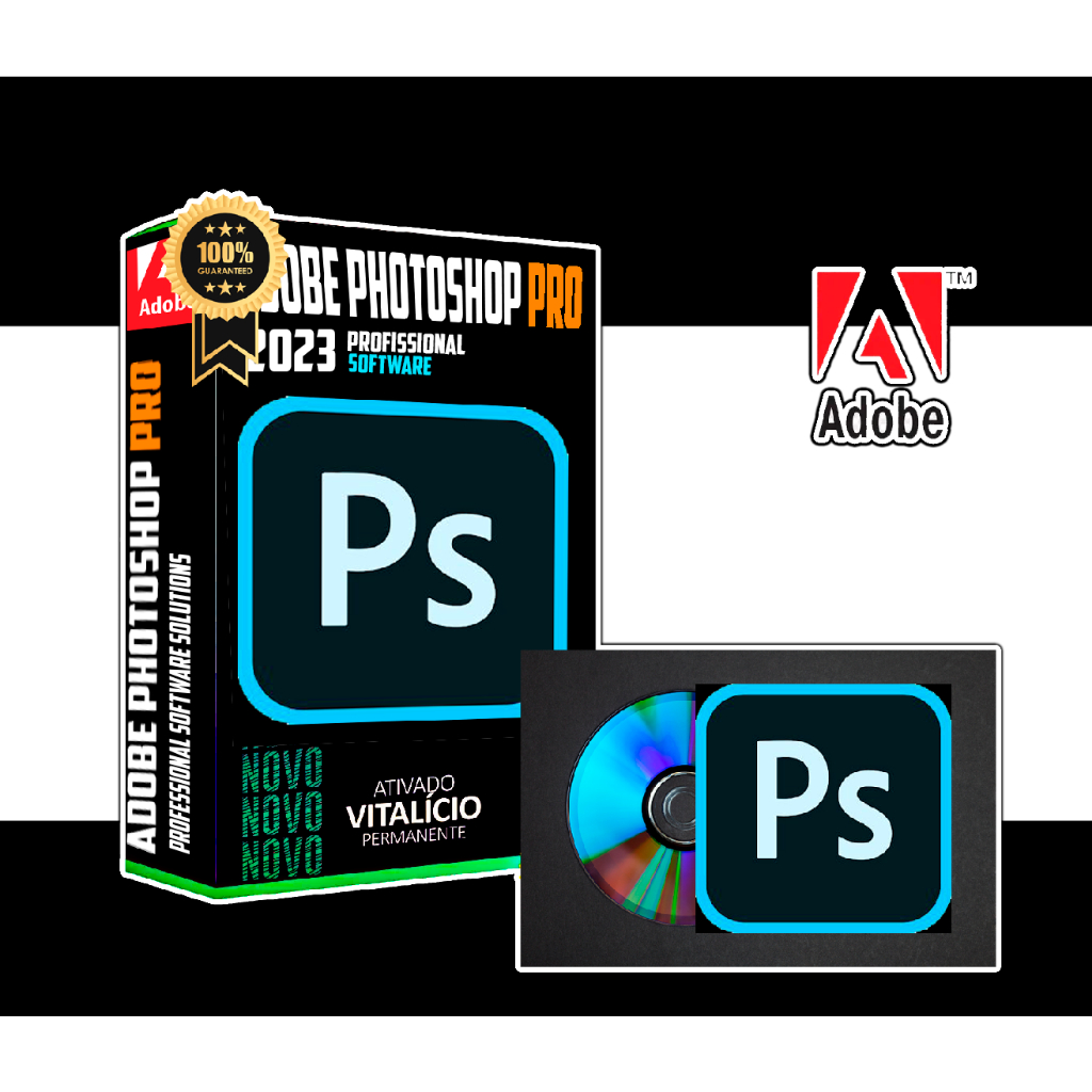 CD - DVD - BDL Adobe Photoshop Pro 2023 - Programa para edição ...