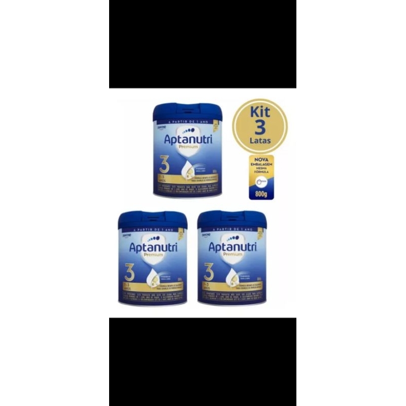 Leite Aptanutri 3 800G KIT C/3 LATAS | Shopee Brasil