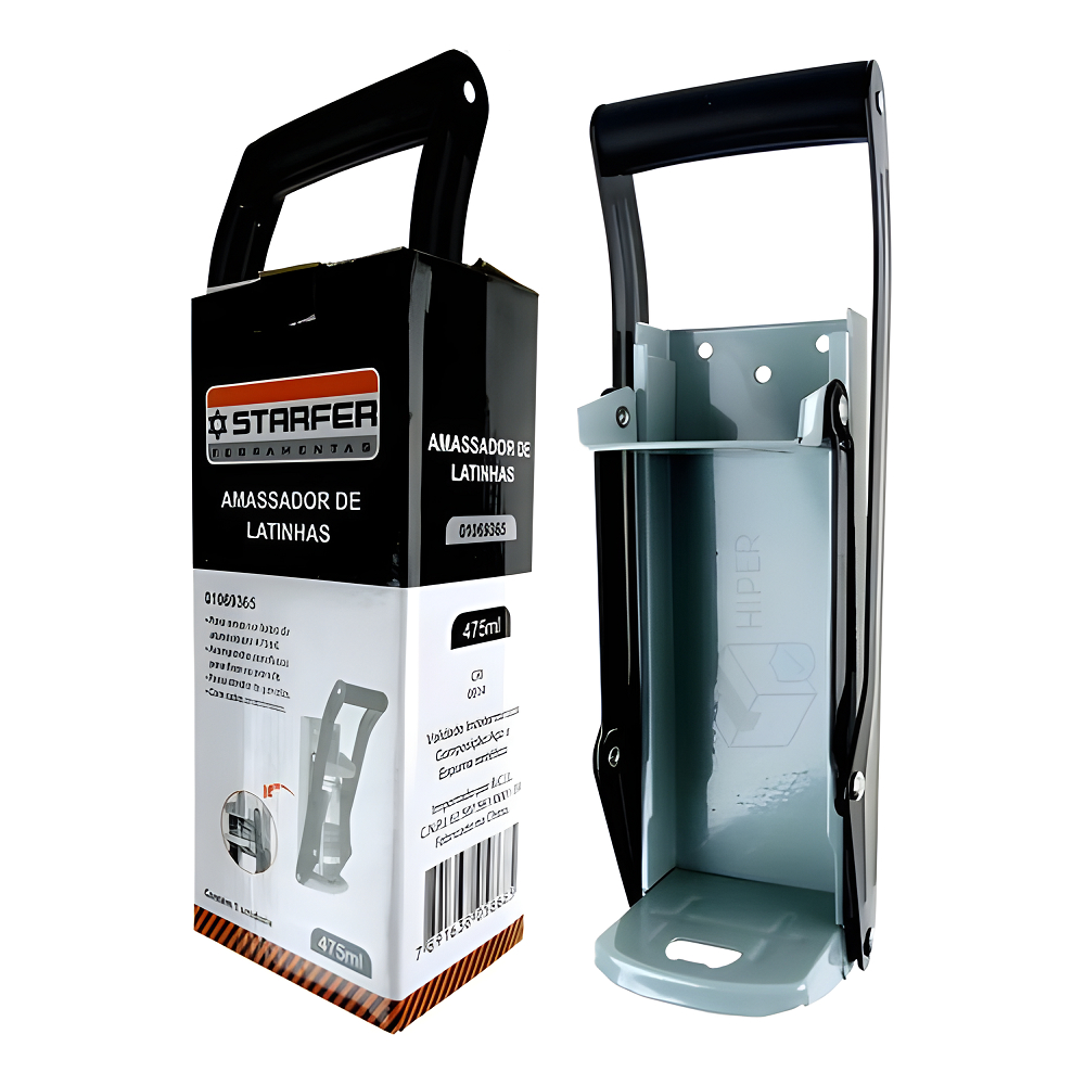 Amassador Latinhas e Latão Profissional 475ml Resistente Starfer com ...