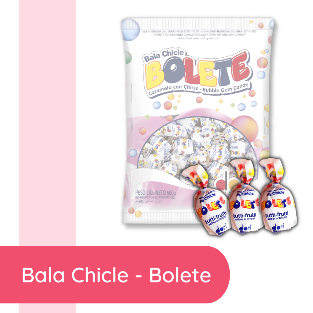 Saco de Bala Chiclete Bolete Tutti Frutti Dori 600g - 1 Unidade ...