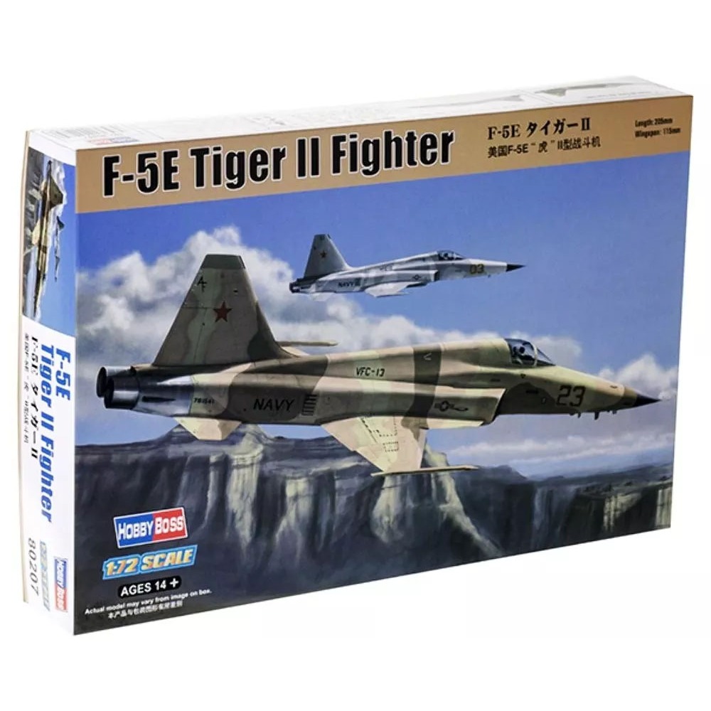 F-5E Tiger II Fighter - 1/72 - HobbyBoss 80207 | Shopee Brasil