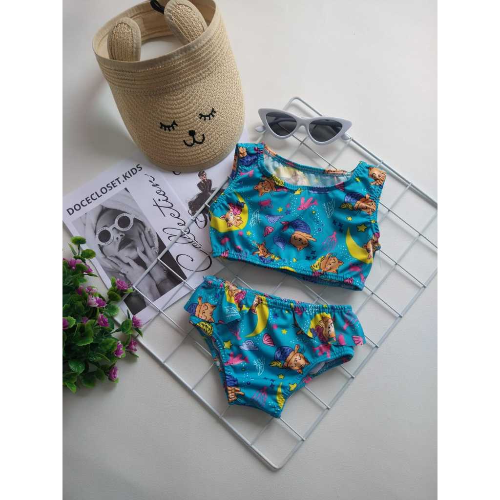 Biquini Infantil de Menina Praia Sol Mar - Moda Praia Infantil ...