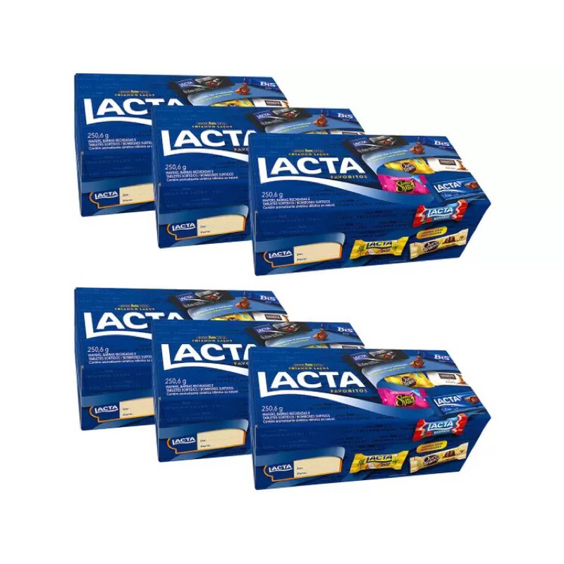 Kit Caixa de Bombom Lacta Favoritos 250,6g | Shopee Brasil
