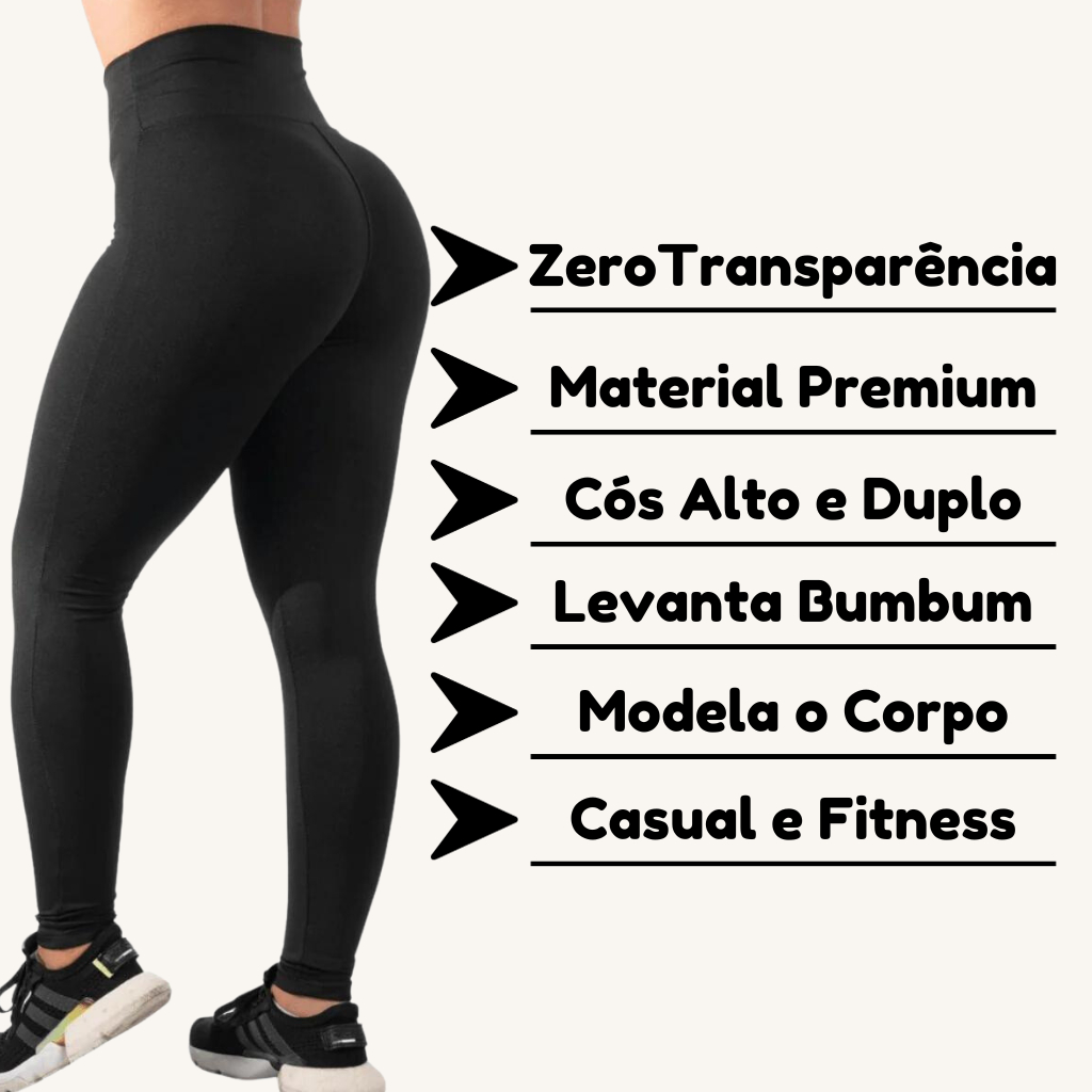 Legging Suplex Cintura Alta Zero Transparência | Shopee Brasil