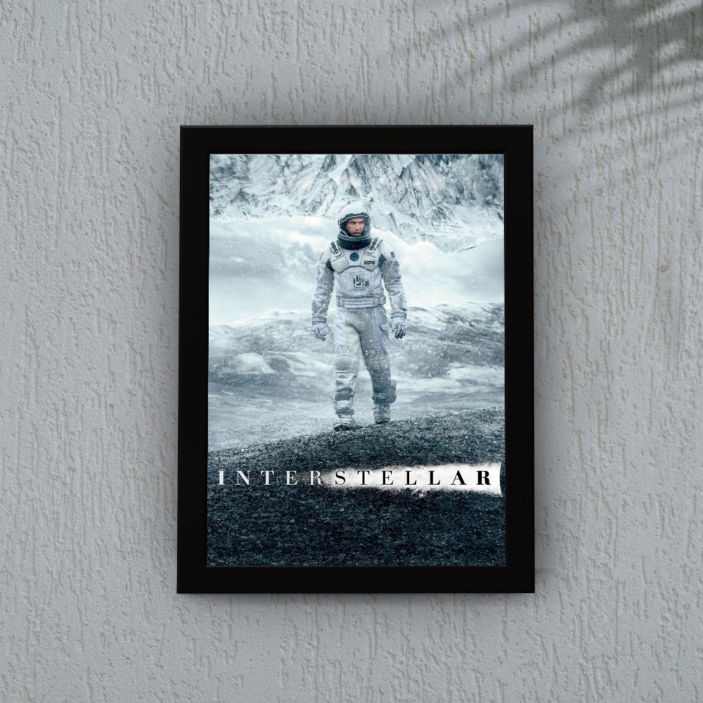 Quadro com Moldura Decorativa e Vidro - Interstellar // Filme | Shopee Brasil