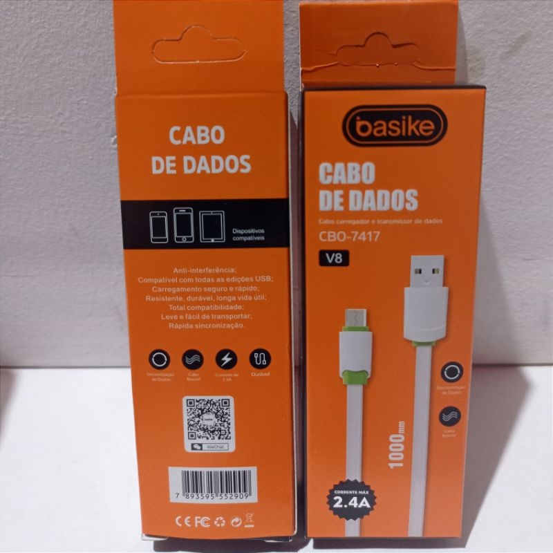 Kit 50 Cabos Usb V8 2.1 Alta Qualidade / Cabo Usb Basike Atacado Inova ...
