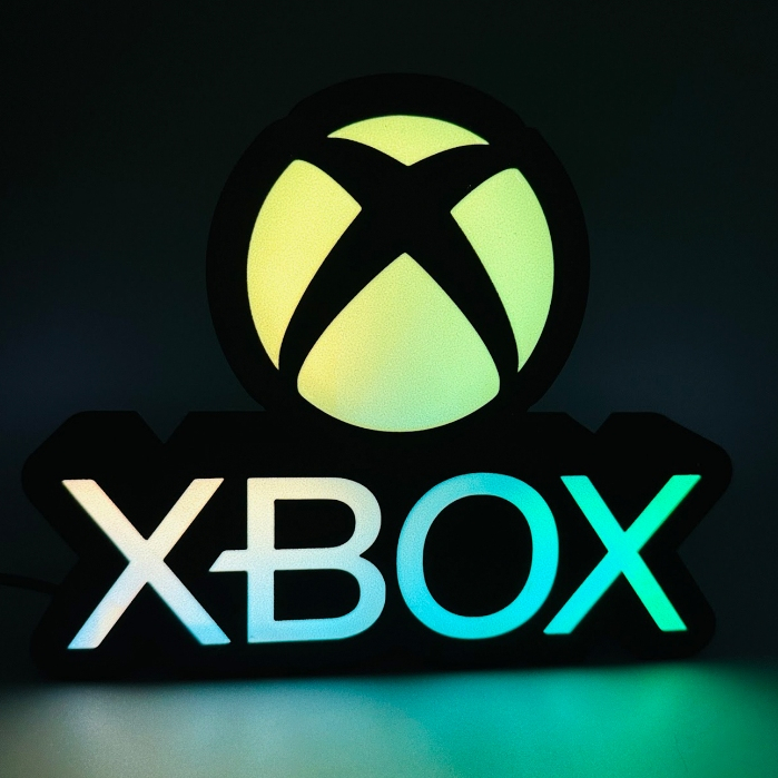 Luminária Logo Console Xbox - Luminária Decorativa Xbox Luminária LED ...