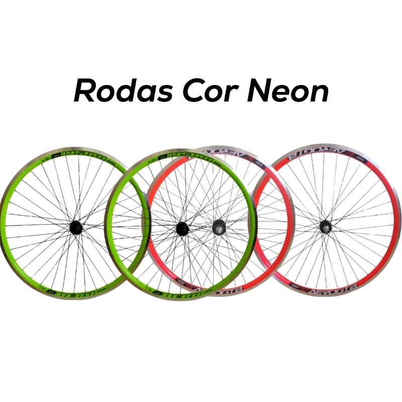Par de Roda Aro Aero 26x1.95 Cores Neon | Shopee Brasil
