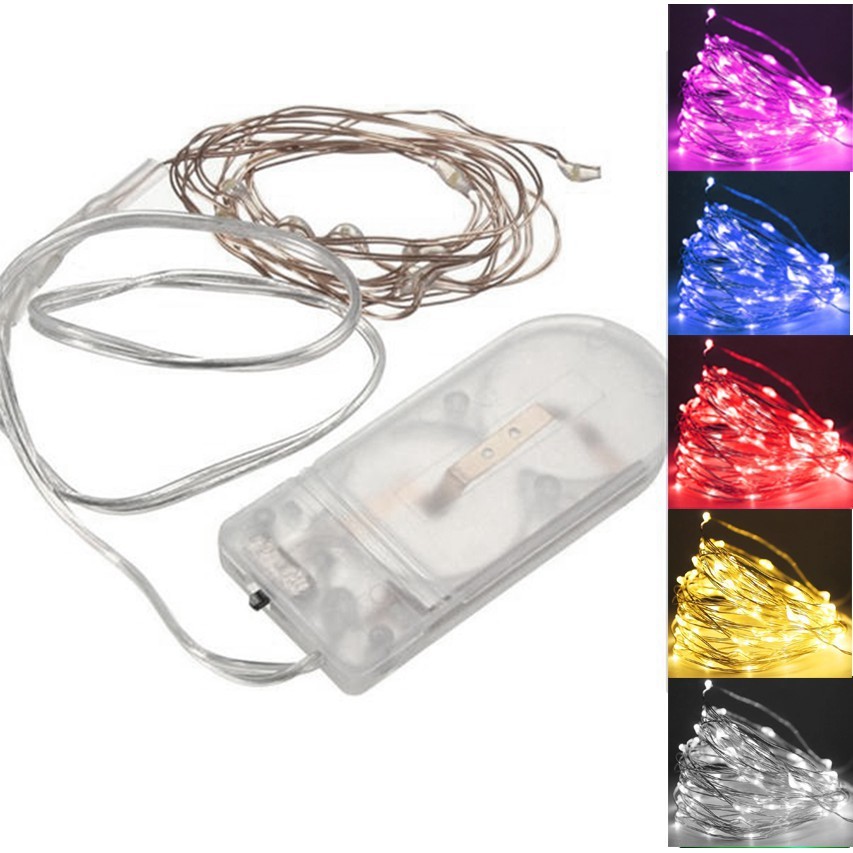 Kit com 12 ou 24 ou 36 Fio de led fio fada 3m 30 leds várias cores ...