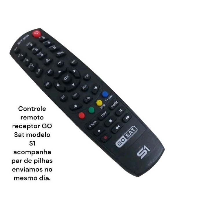 Controle remoto Go Sat modelo S1 envio imediato | Shopee Brasil