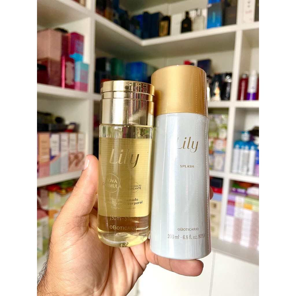 Kit Oleo Corporal e Body Splash 200ml Lily | Shopee Brasil