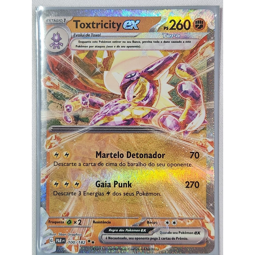Carta Pokemon Toxtricity ex (100/182) PAR | Shopee Brasil