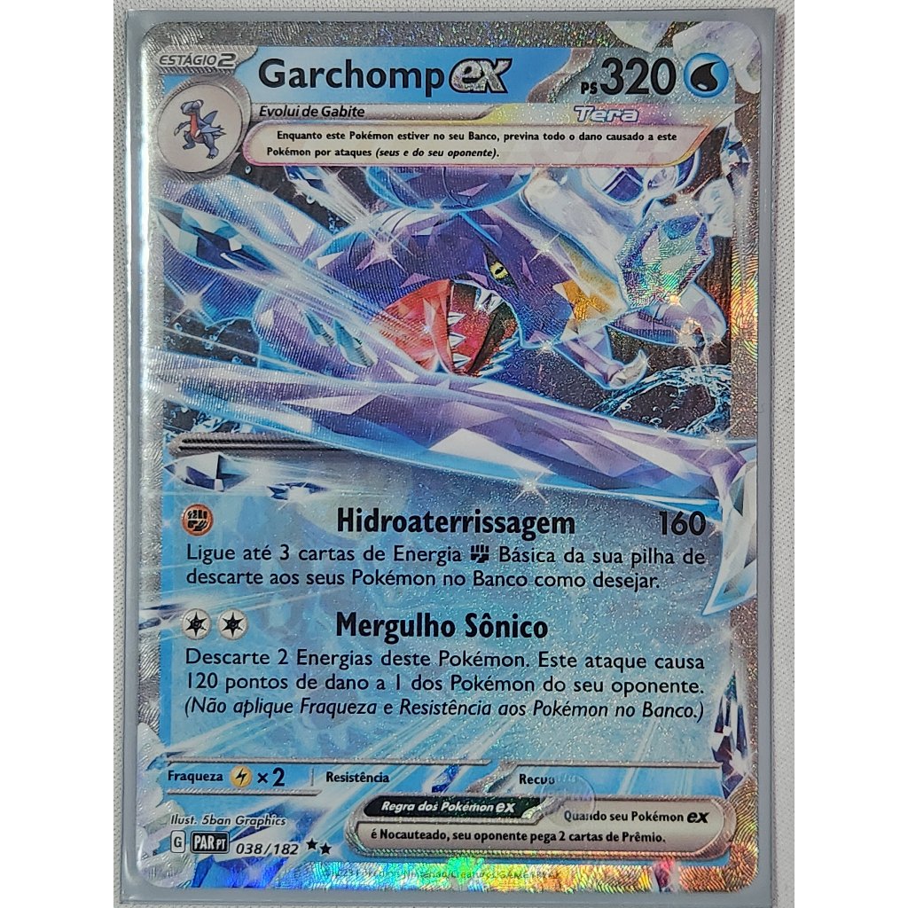 Carta Pokemon Garchomp ex (038/182) PAR | Shopee Brasil