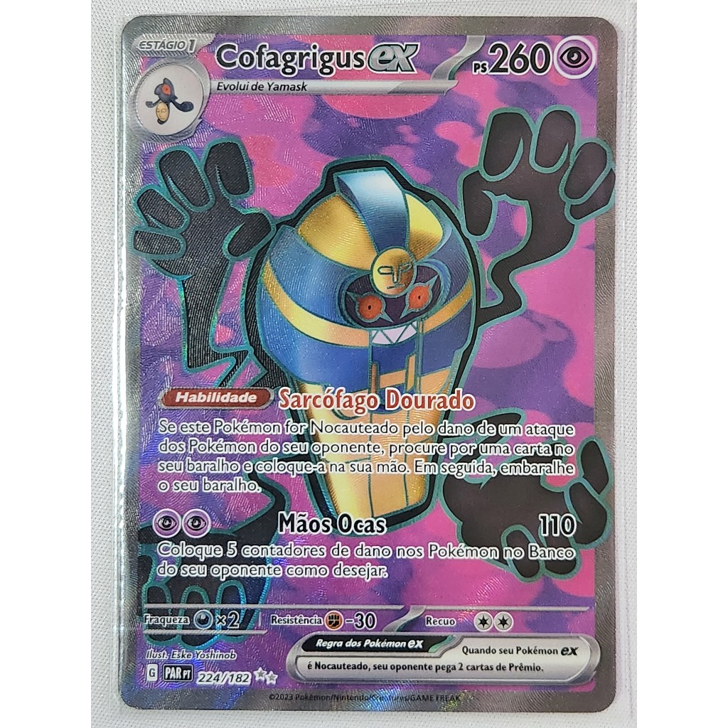 Carta Pokemon Cofagrigus ex (224/182) PAR | Shopee Brasil