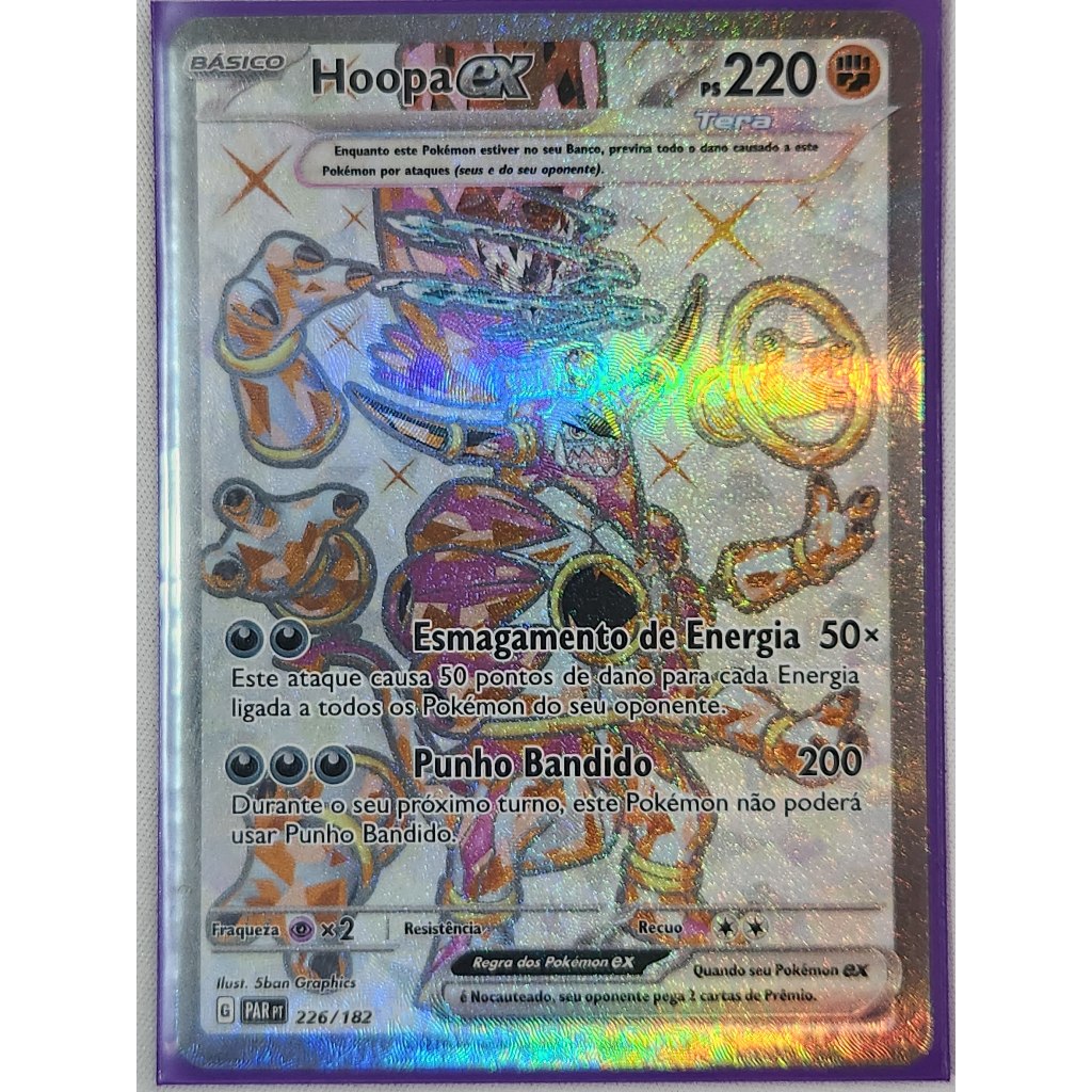 Carta Pokemon Hoopa ex (226/182) PAR | Shopee Brasil