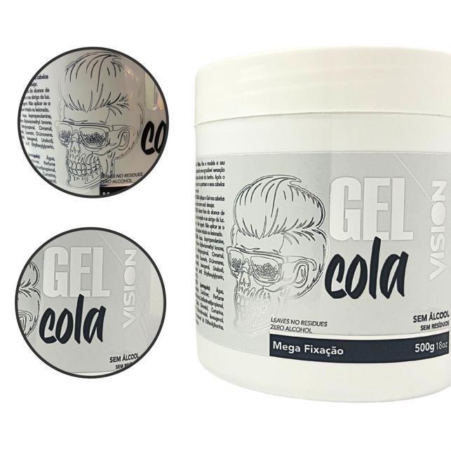Gel Cola Vision Incolor 500g Gel De Cabelo Mega Fixação | Shopee Brasil
